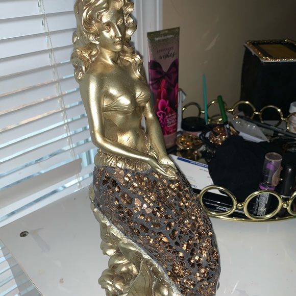 Accents | Gold Mermaid Statue | Poshmark